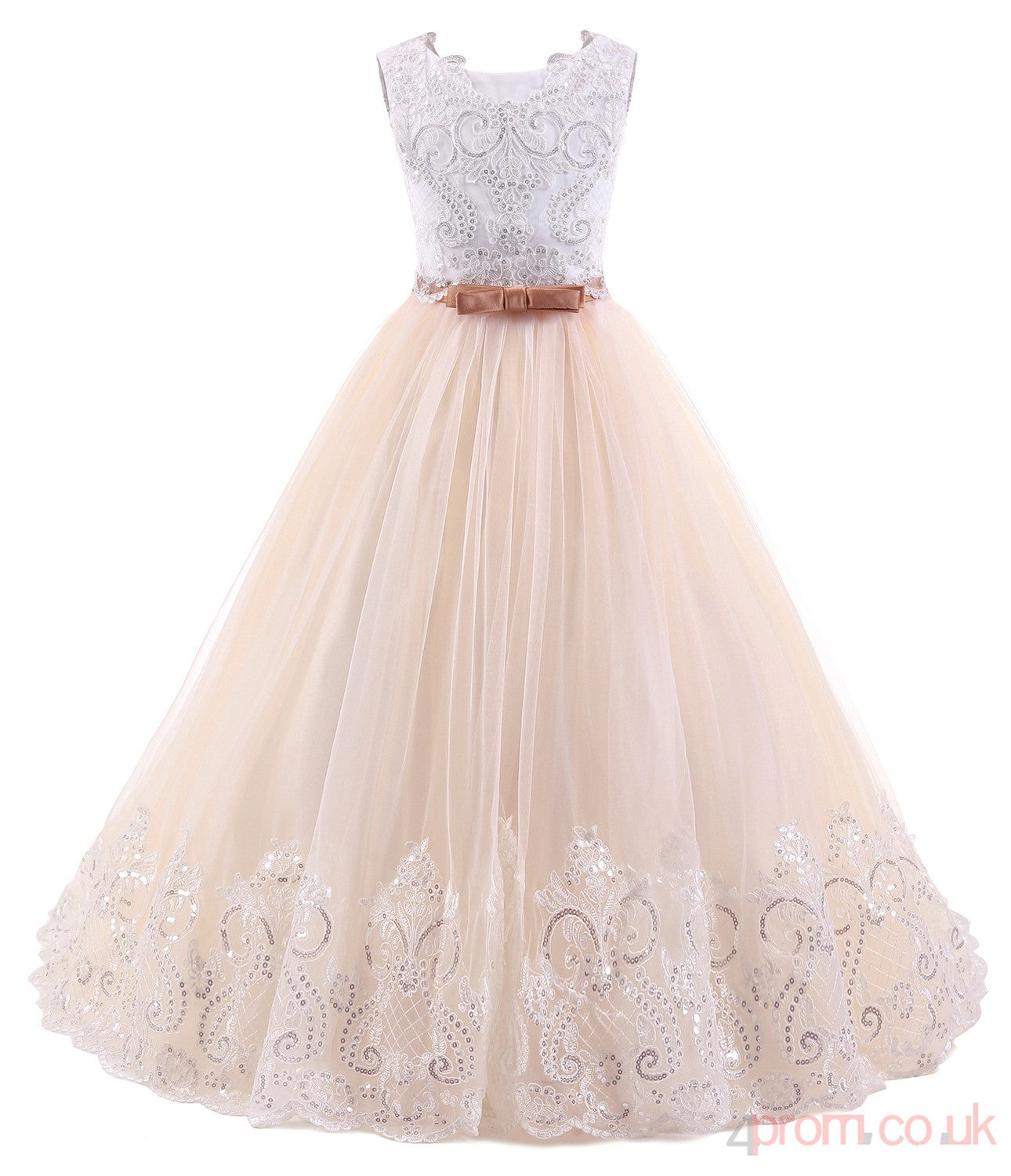 Princess Sleeveless Kids Prom Dress for Girls CH0113