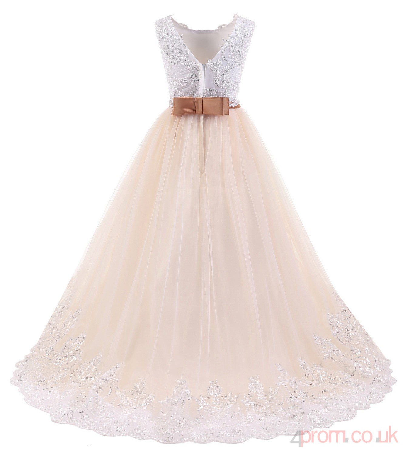 Princess Sleeveless Kids Prom Dress for Girls CH0113